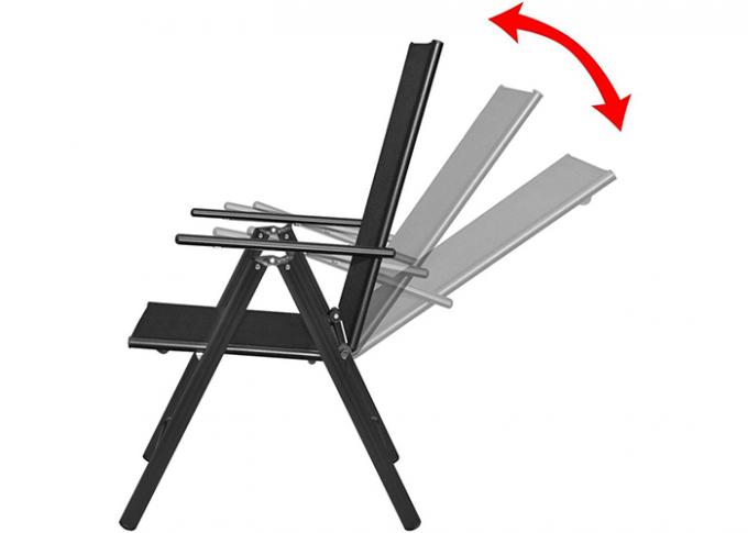 Multicolor Steel Outdoor Foldable Chair Textilene Zero Gravity Chair