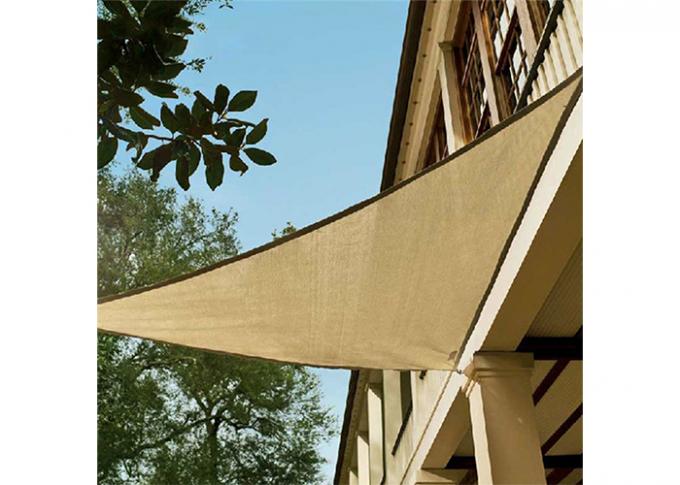 Moisture Resistant Garden Wind Screen Triangular Sun Shade Canopy