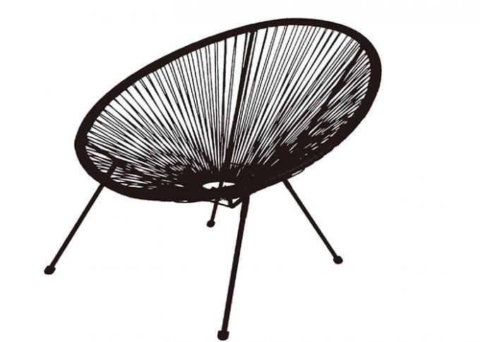 Stackable K.D. Steel Rattan Chair With Powerful Capacity 250 Lbs